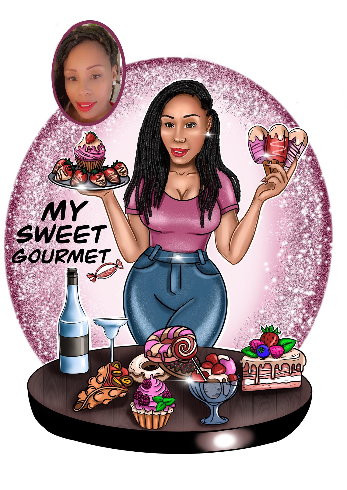 Cartoon Portrait Character Logo Logo Portrait Professional - Etsy