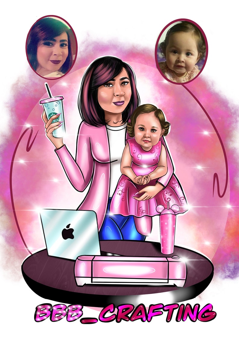 Cartoon Portrait Character Logo Logo Portrait Professional - Etsy