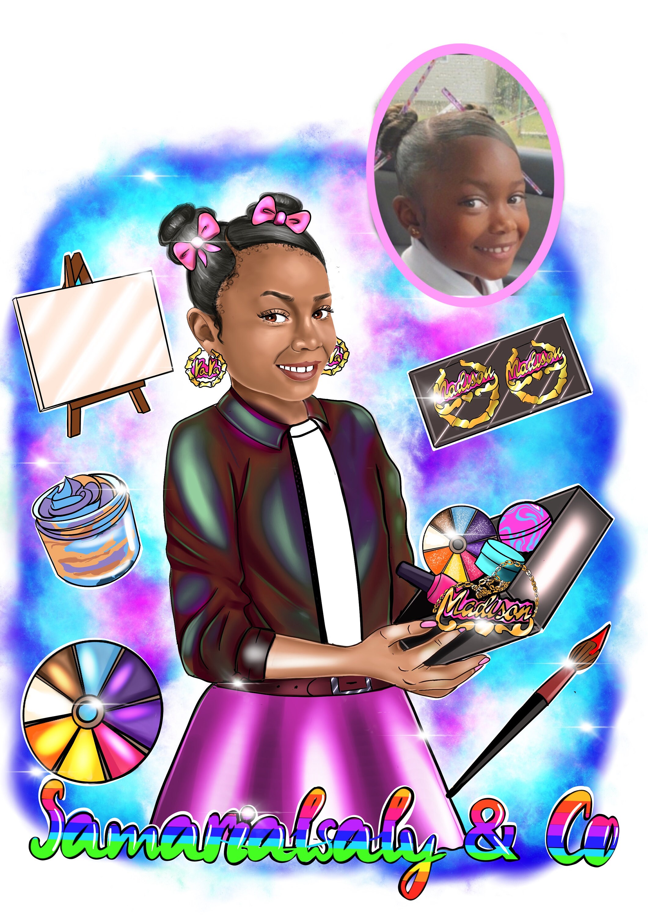 Cartoon Portrait Character Logo Logo Portrait Professional - Etsy