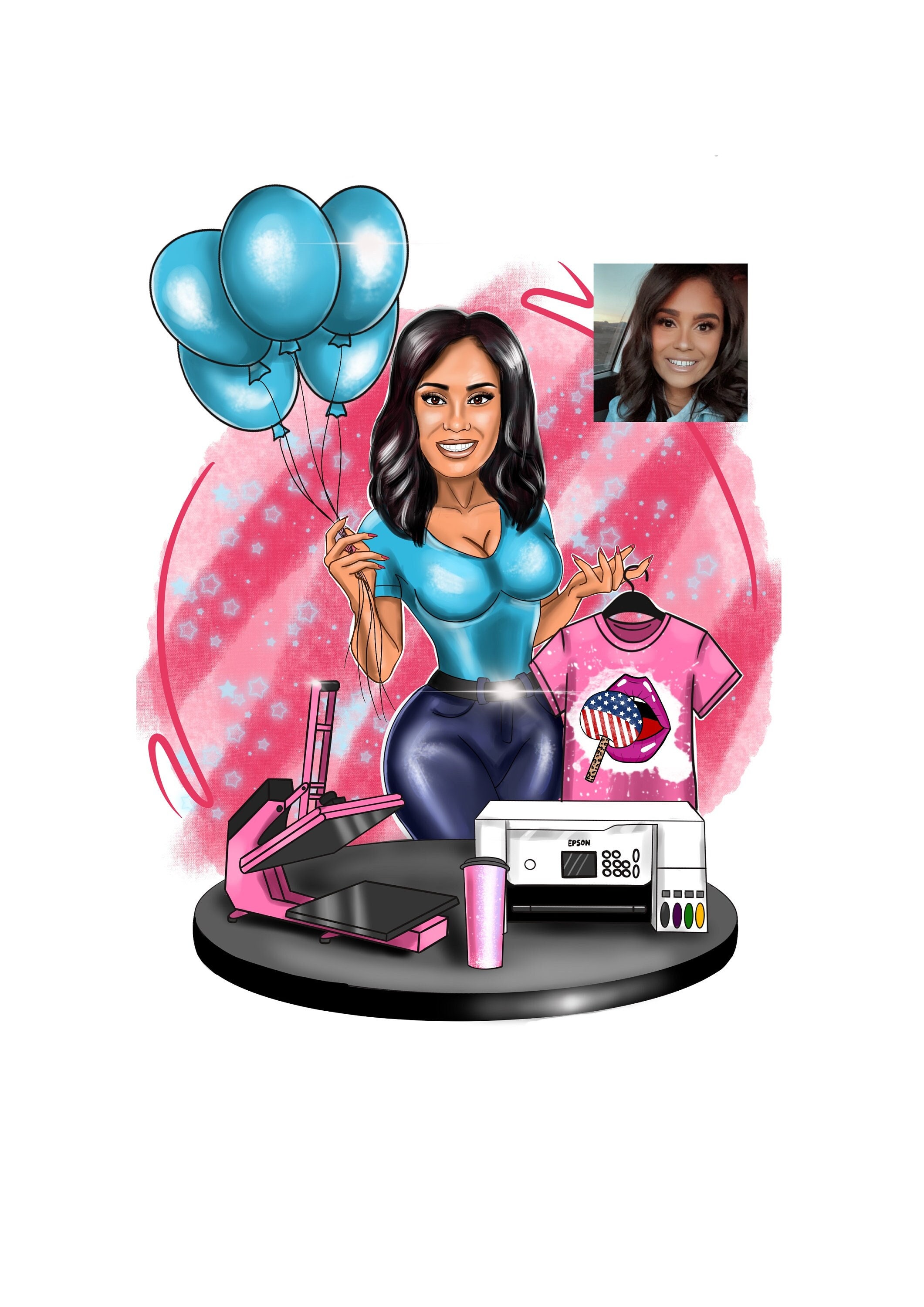 Business Portrait Cartoon Logo Cartoon Logo Portrait From | Etsy