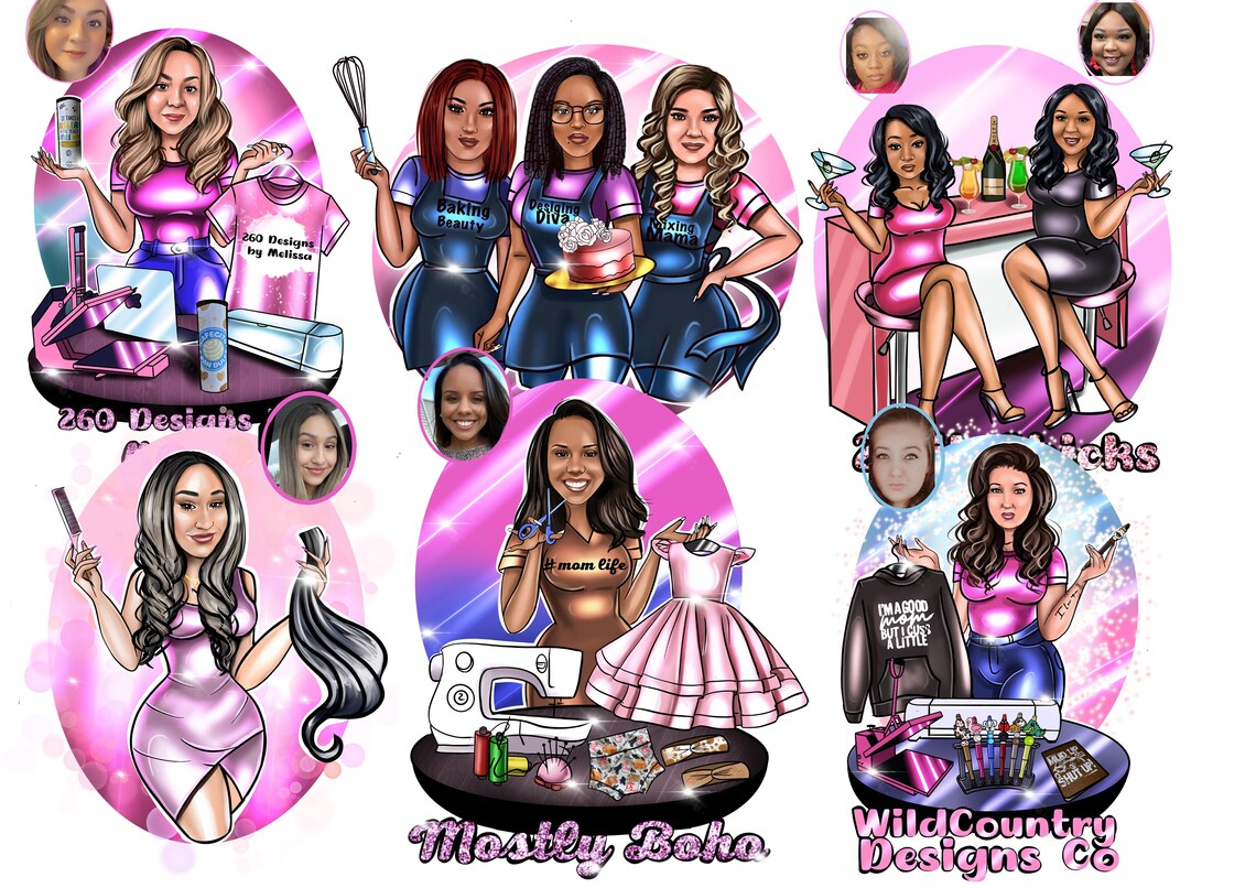 Cartoon Logos for Business. Cartoon Characters. Logo. - Etsy