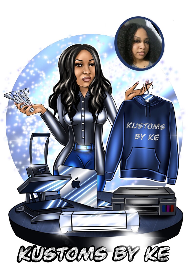 Business Logo Portrait Custom Portrait Logo Digital - Etsy