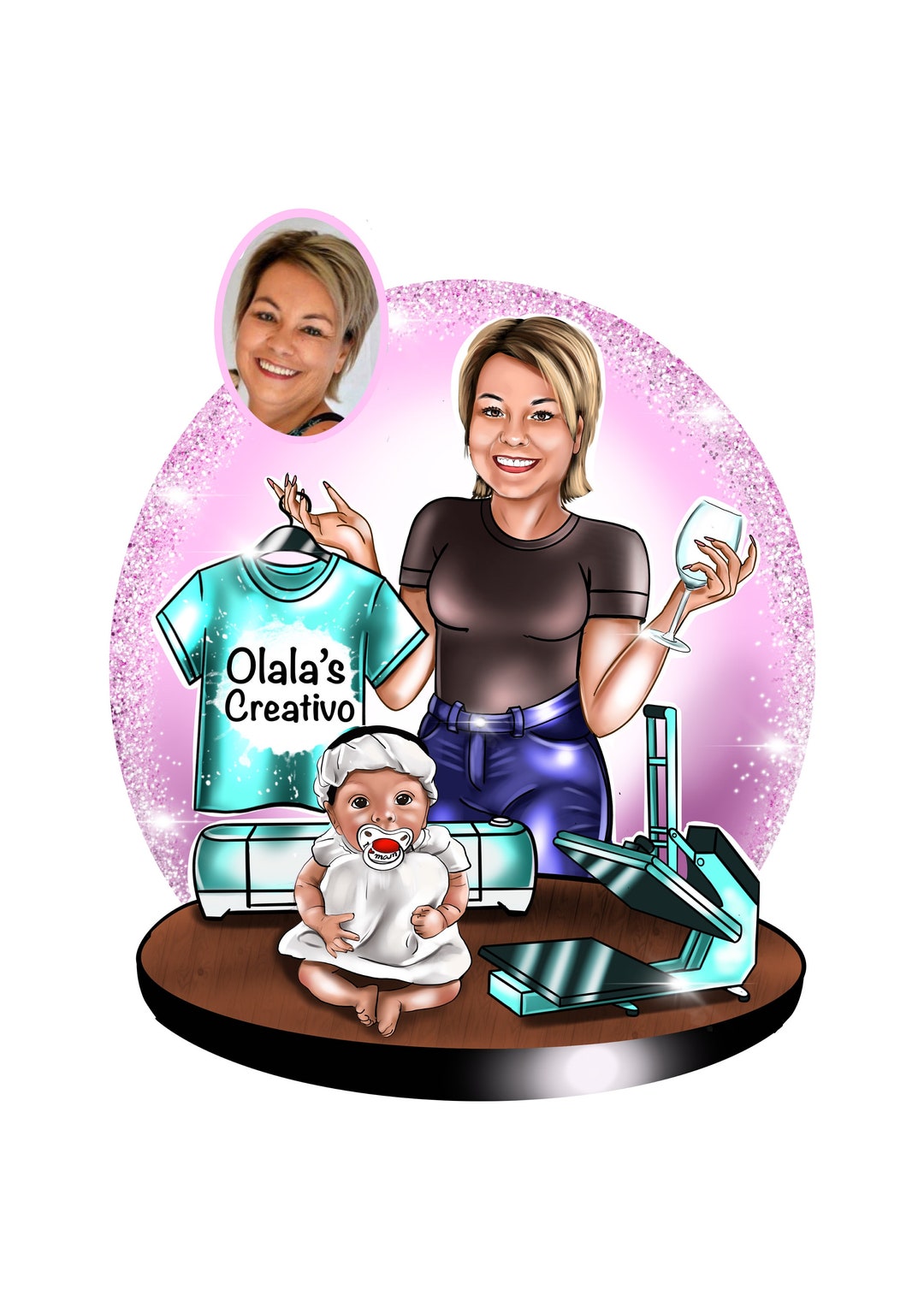 Business Portrait Cartoon Logo, Cartoon Logo Portrait From Customers ...