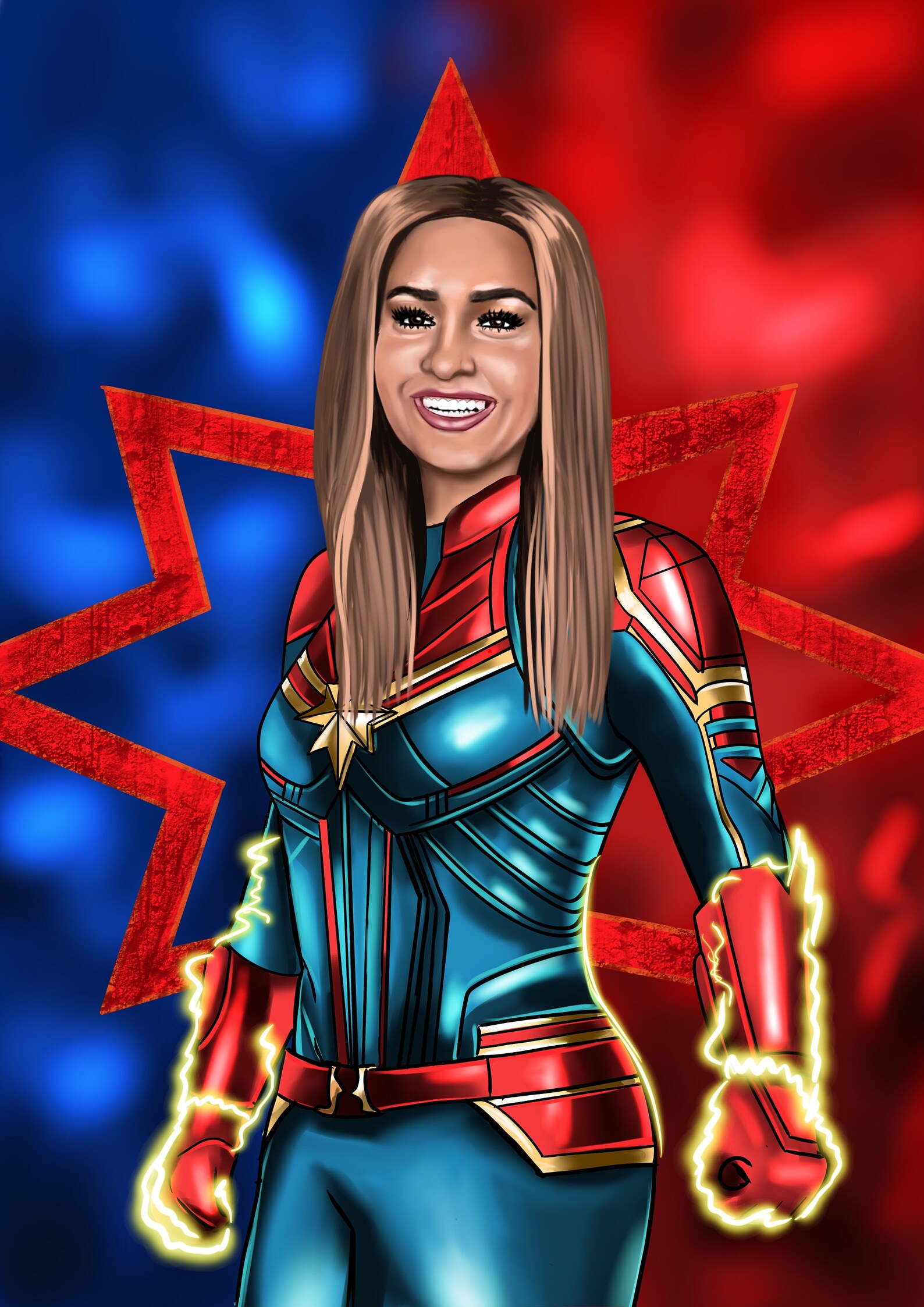 Superhero Portrait / Get Your Own Superhero Portrait From Your | Etsy