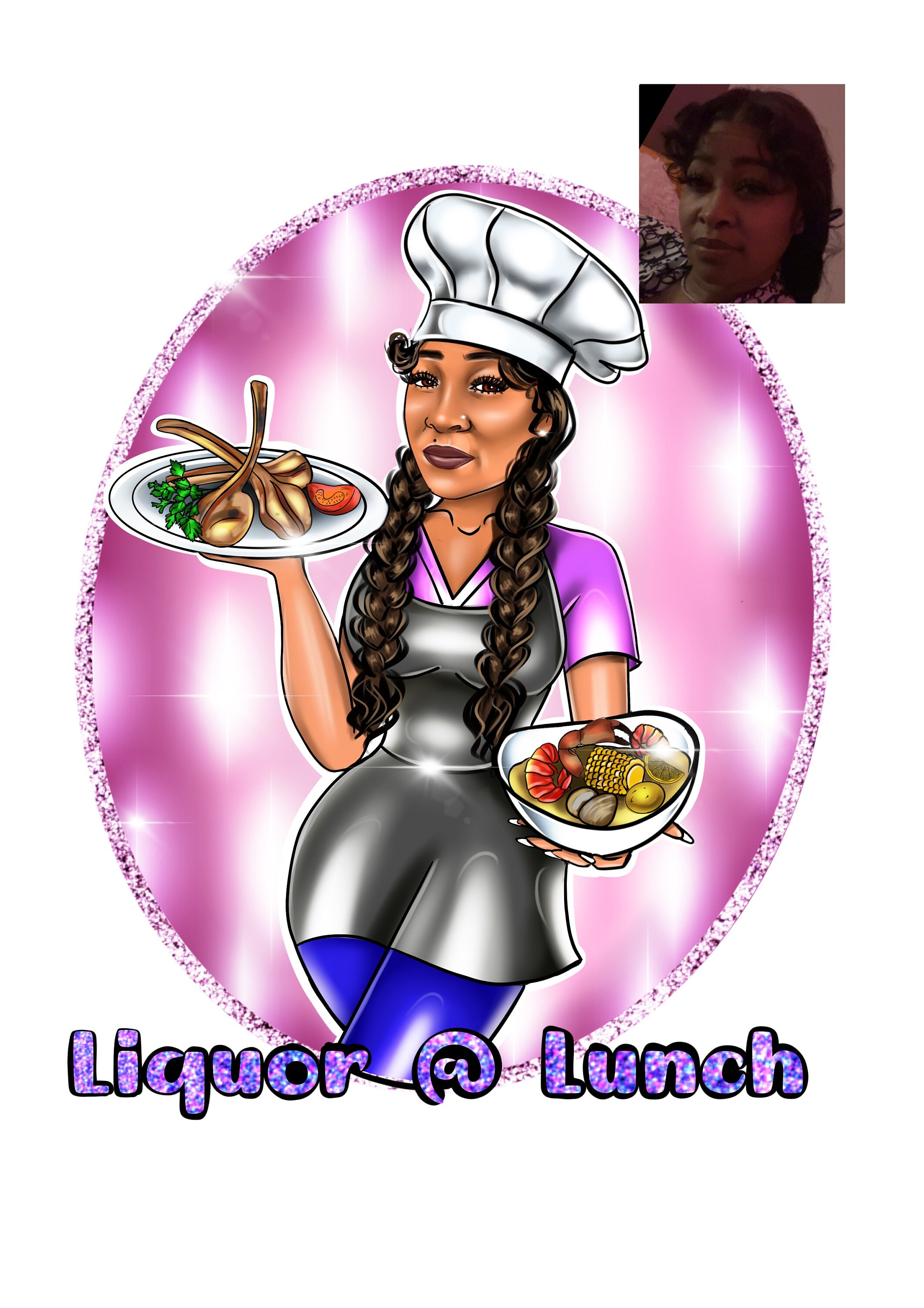 Baker Cartoon Logo Design Cake Shop Logo Dessert Maker Logo - Etsy