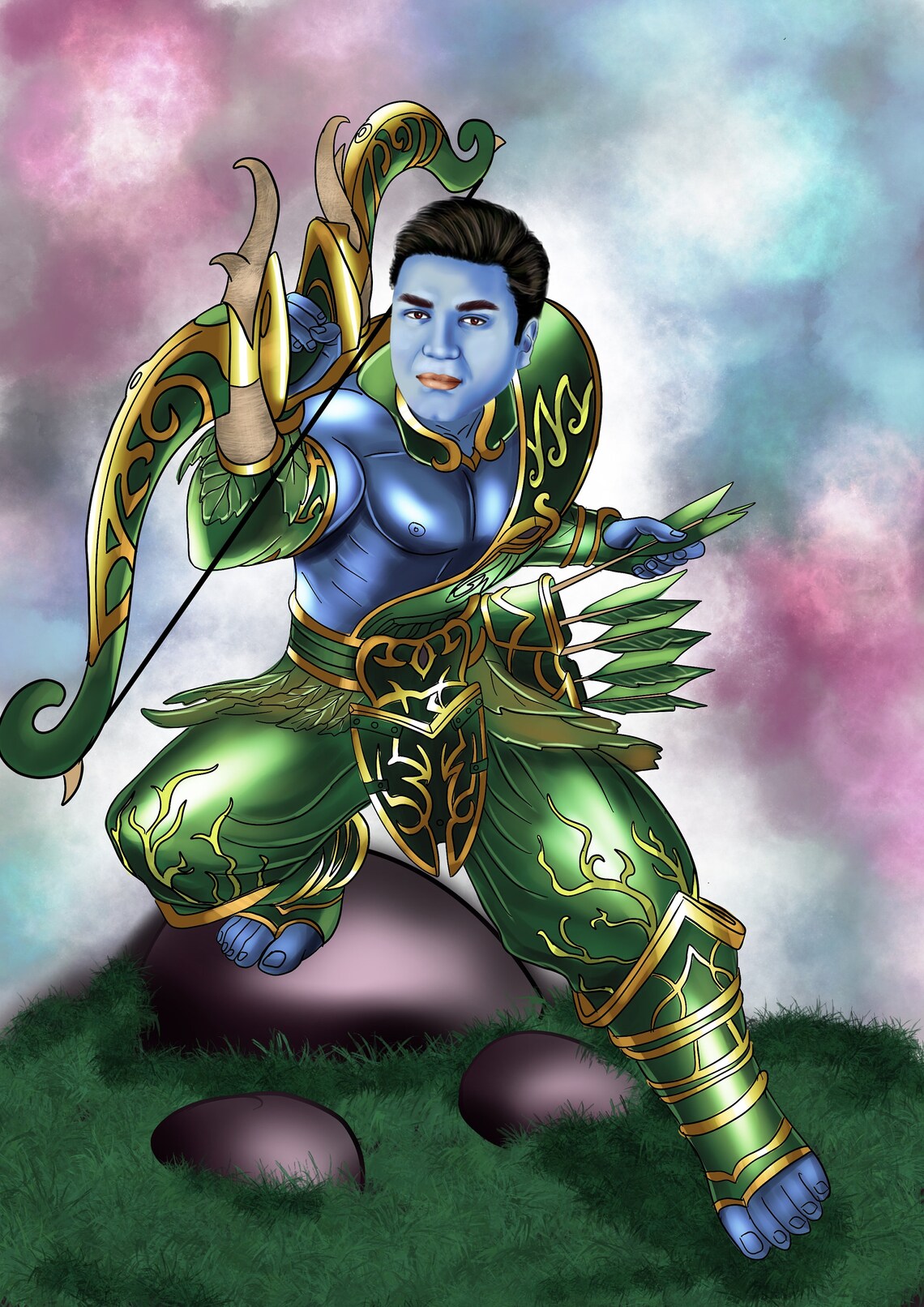 Superhero Portrait / Get Your Own Superhero Portrait From Your | Etsy