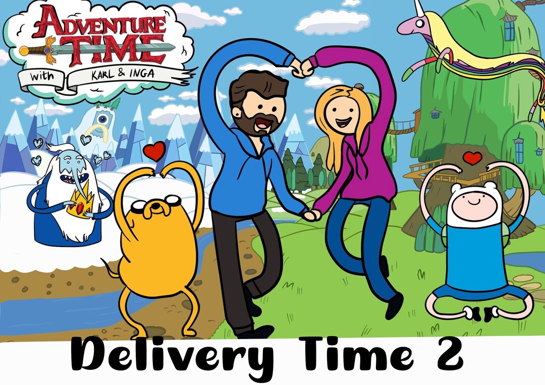 Adventure Time Cartoon Portrait, Custom Family/couple Art (digital File ...