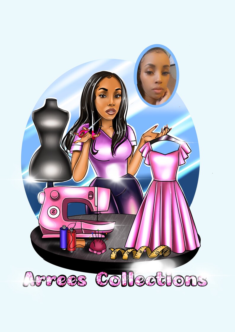 Custom Cartoon Logo Cartoon Portrait Logo Design Business - Etsy