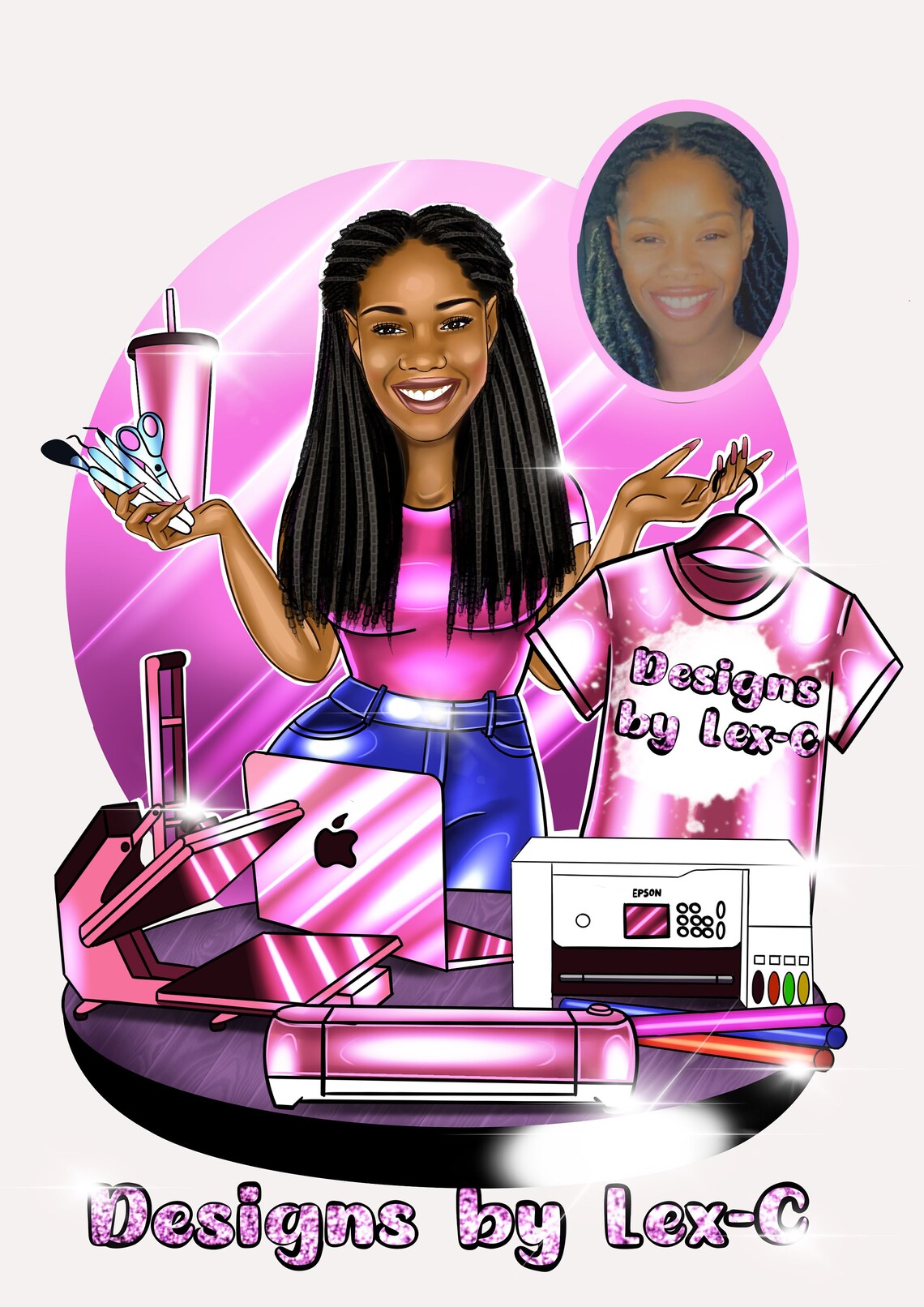 Custom Cartoon Logo Cartoon Portrait Logo Design Business - Etsy