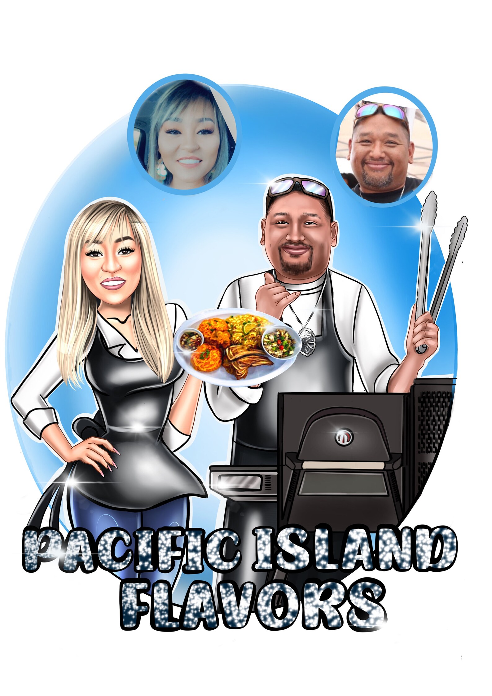 Chef Cartoon Logo Design Cartoon Portrait Logo Custom - Etsy