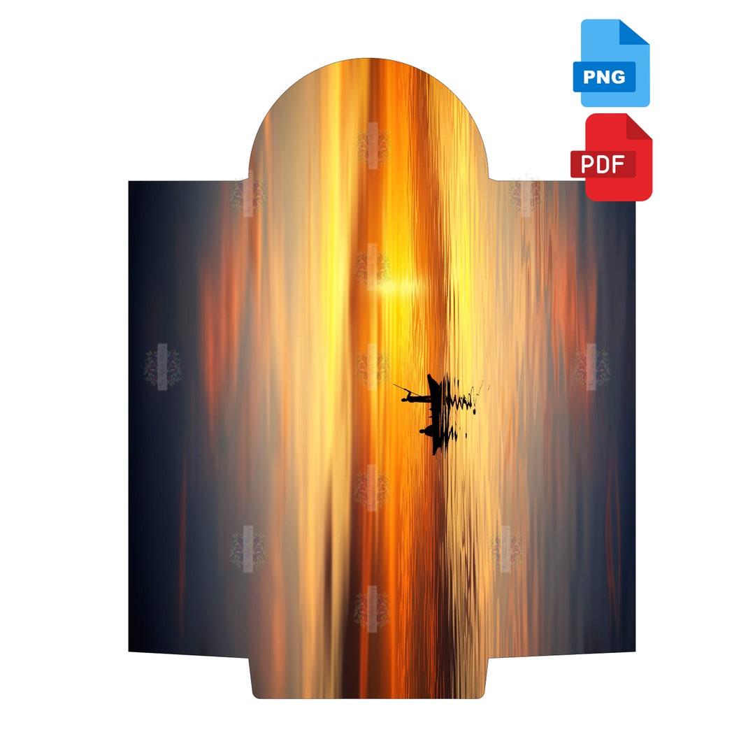 Money Envelope- Sunset on a Fishing Boat, DIGITAL DESIGN - Etsy