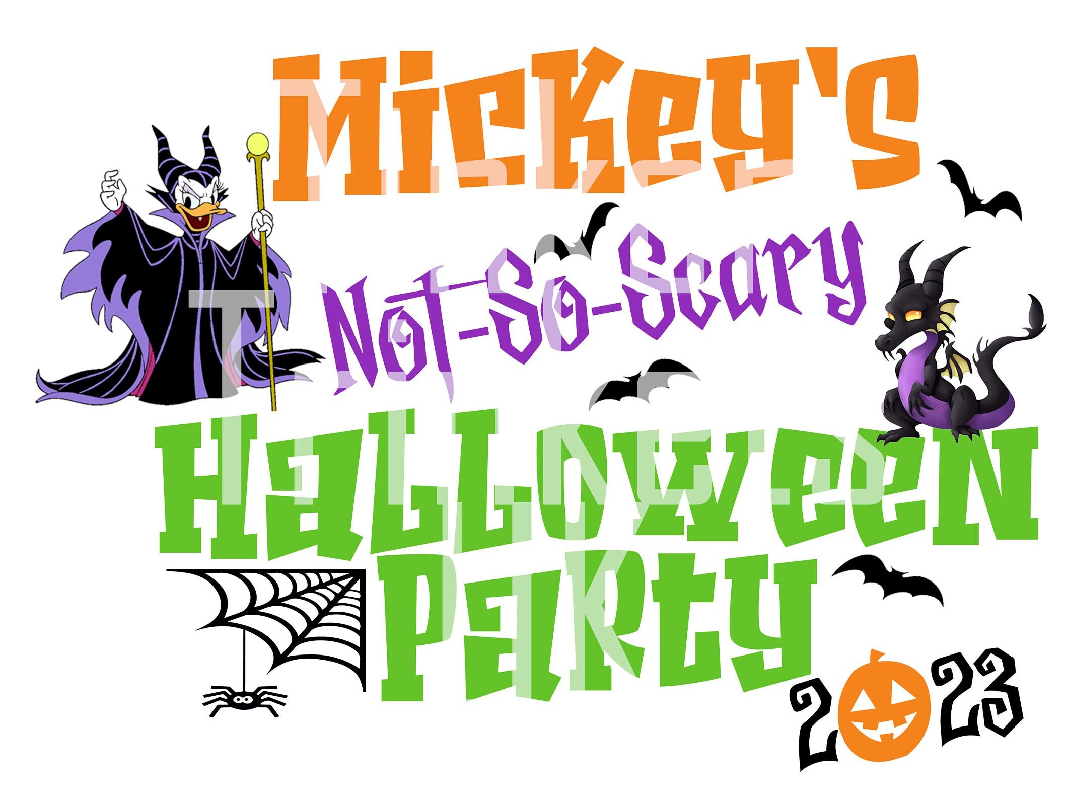 PNG Mickey's Not-so-scary Halloween Party 2023 Inspired Digital PNG ...