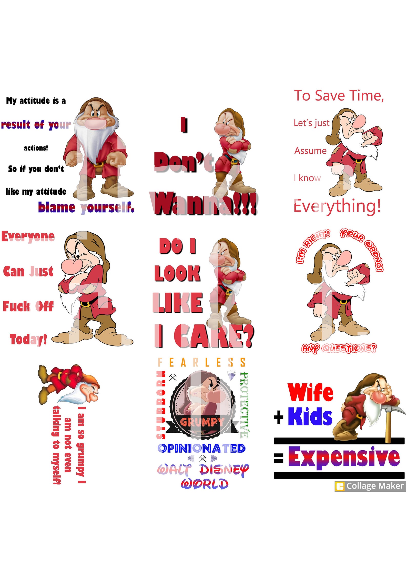 Grumpy Digital PNG and SVG Files | Sublimation Files | T-shirt Designs ...