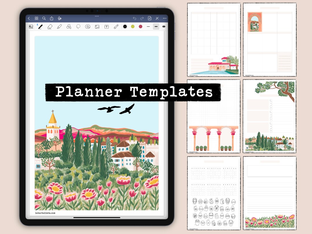 Premade Digital Planner Templates for Goodnotes Notability - Etsy
