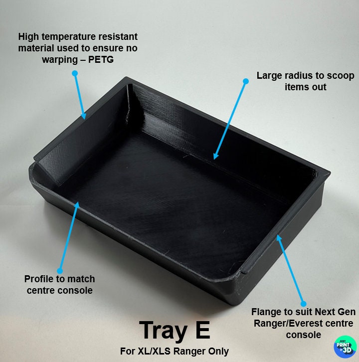 Next Gen Ranger XL/XLS Centre Console Tray | Divider | Armrest ...