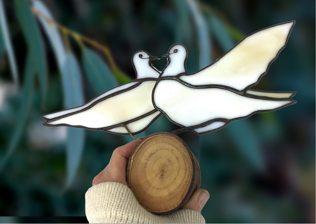 Stained Glass Bird Decor, Wall Glass Decor, Sun Catcher, Wall Decor ...