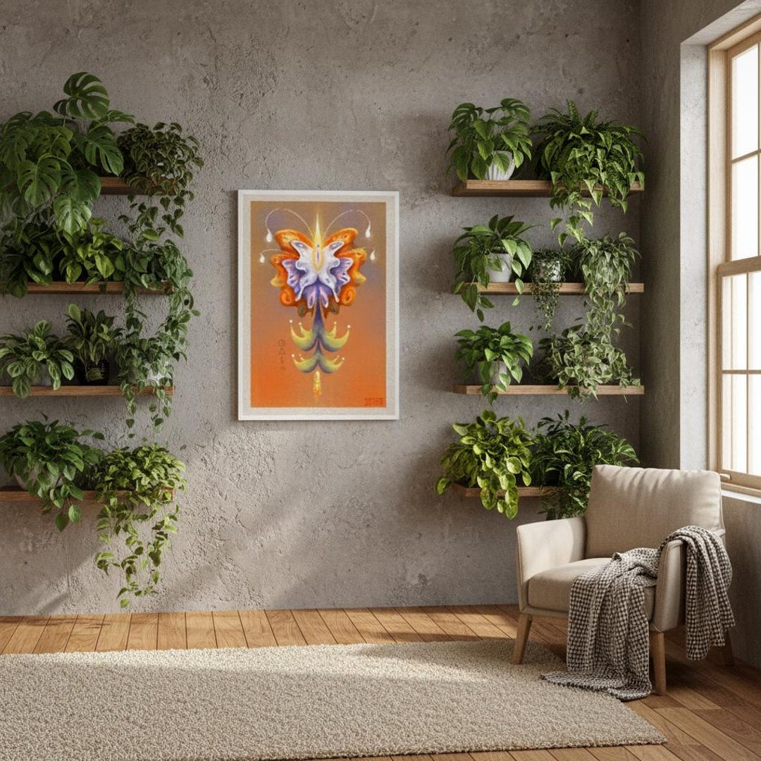 Botanical Wall Art “scintilla Regina” Flower Archival Art Paper Print ...