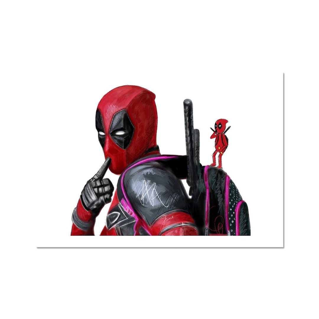Deadpool Portrait Fine Art Print - Etsy