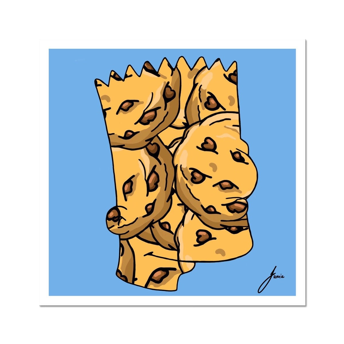 Bart Simpson Cookies Fine Art Print - Etsy