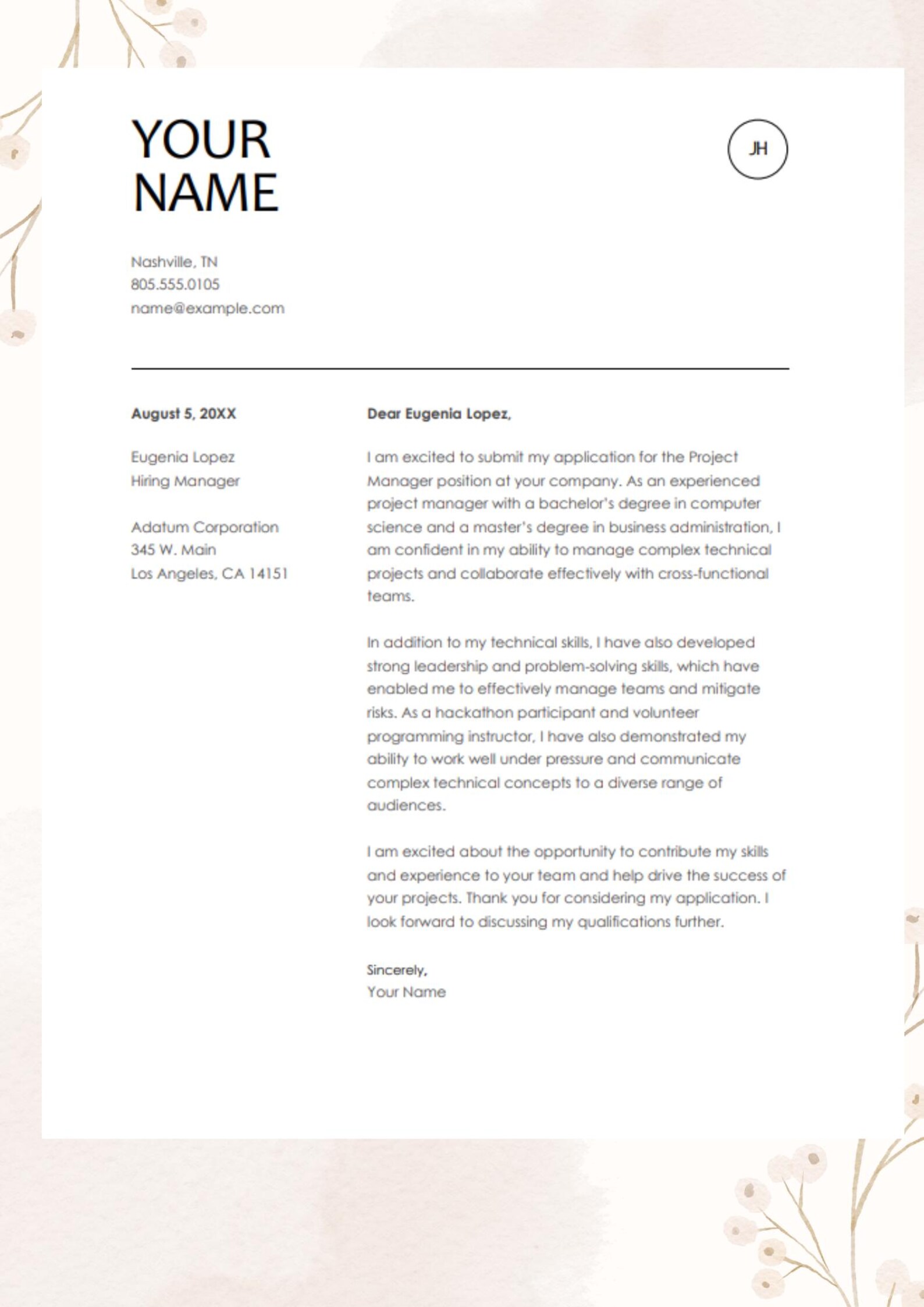 ATS Friendly Resume Template Word, Pages, Google Docs, ATS Resume, ATS ...