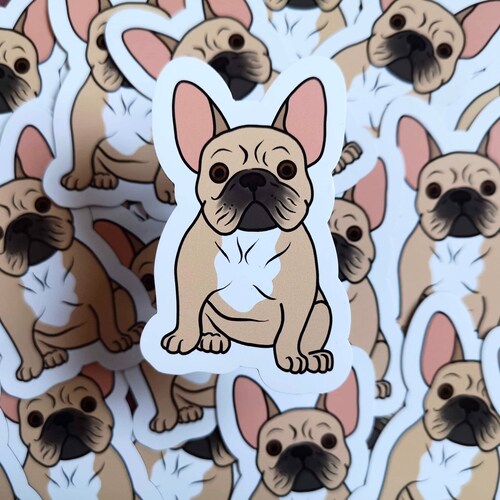 Frenchie Mom Sticker French Bulldog Sticker Dog Outline | Etsy