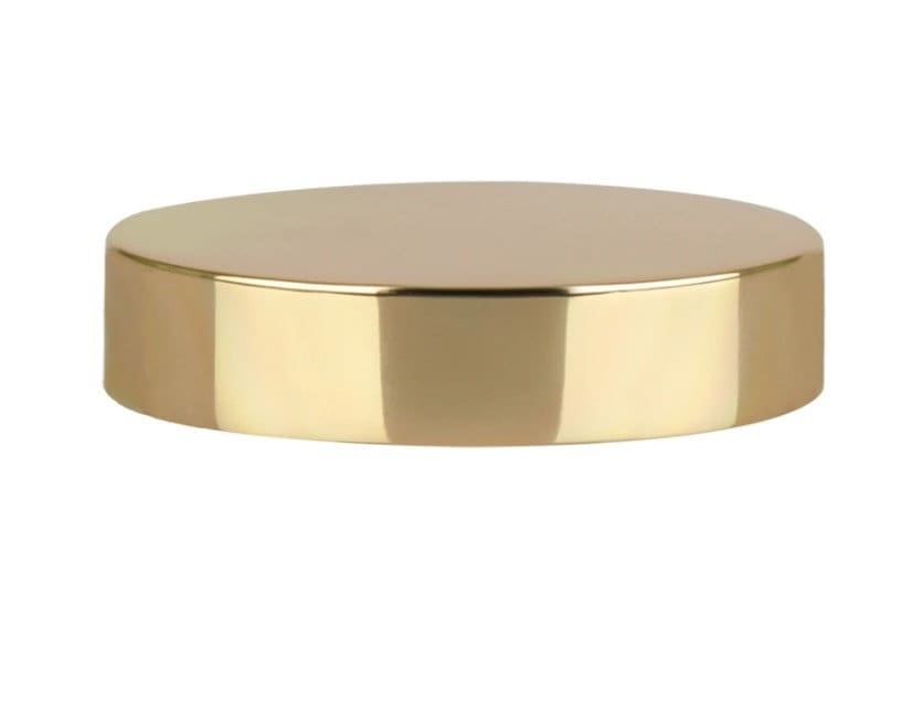 Beautiful Gold Lid | Smooth, Metal Shelled, Continuous Thread Cap With ...