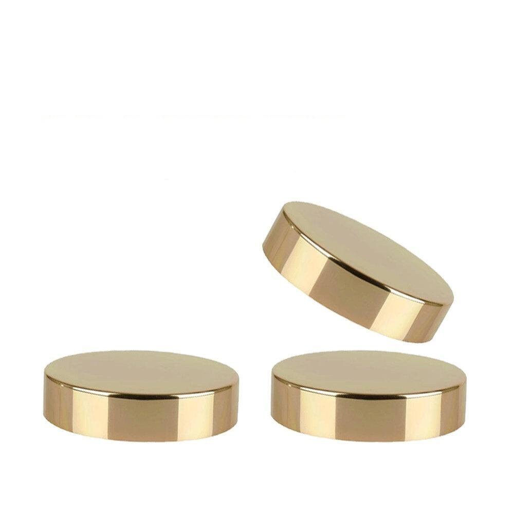 Beautiful Gold Lid | Smooth, Metal Shelled, Continuous Thread Cap With ...