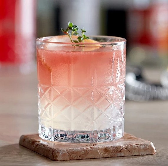 Vintage Style Rocks / Old Fashioned Lowball Whiskey Glass 11 - Etsy