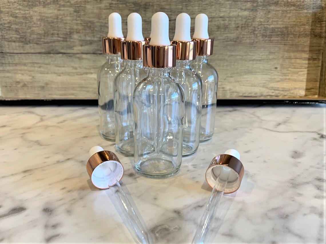 Fits 2 Oz. Bottles (20-400) Droppers Only! Rose Gold | Gold With Black ...