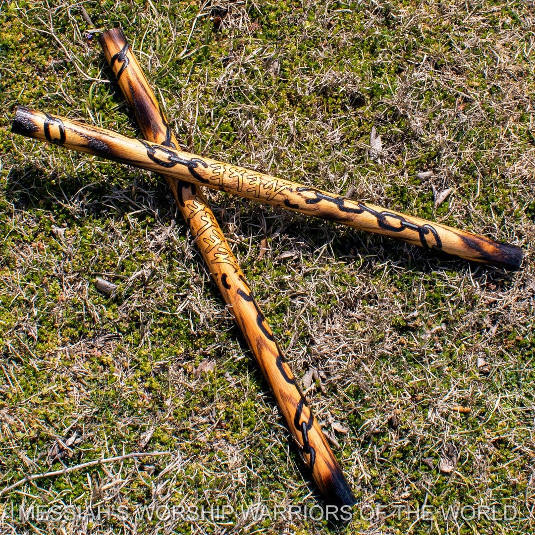 Chain Breaker Mattah Sticks: Prophetic Worship Warfare Tools (set of 2 ...