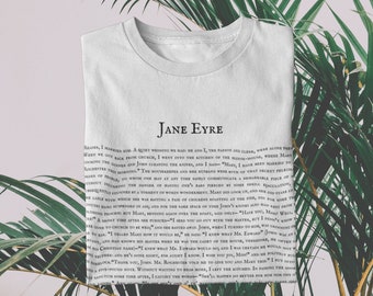 Jane Eyre T-shirt, Charlotte Brontë Tee, Jane Eyre Book Tee, Jane Eyre ...