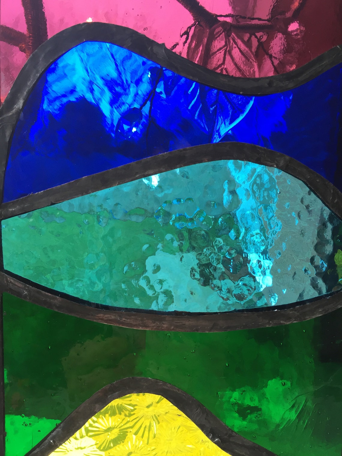 Chakra Rainbow Stained Glass Panel - Etsy UK