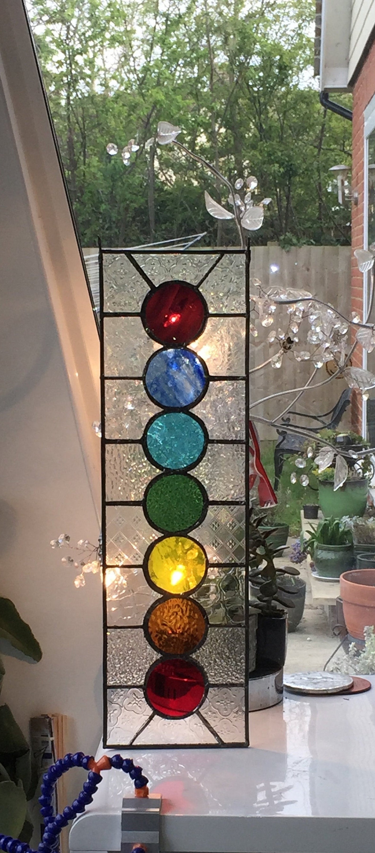 Stained Glass Chakra Panel - Etsy
