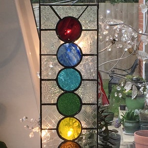 Stained Glass Chakra Panel - Etsy