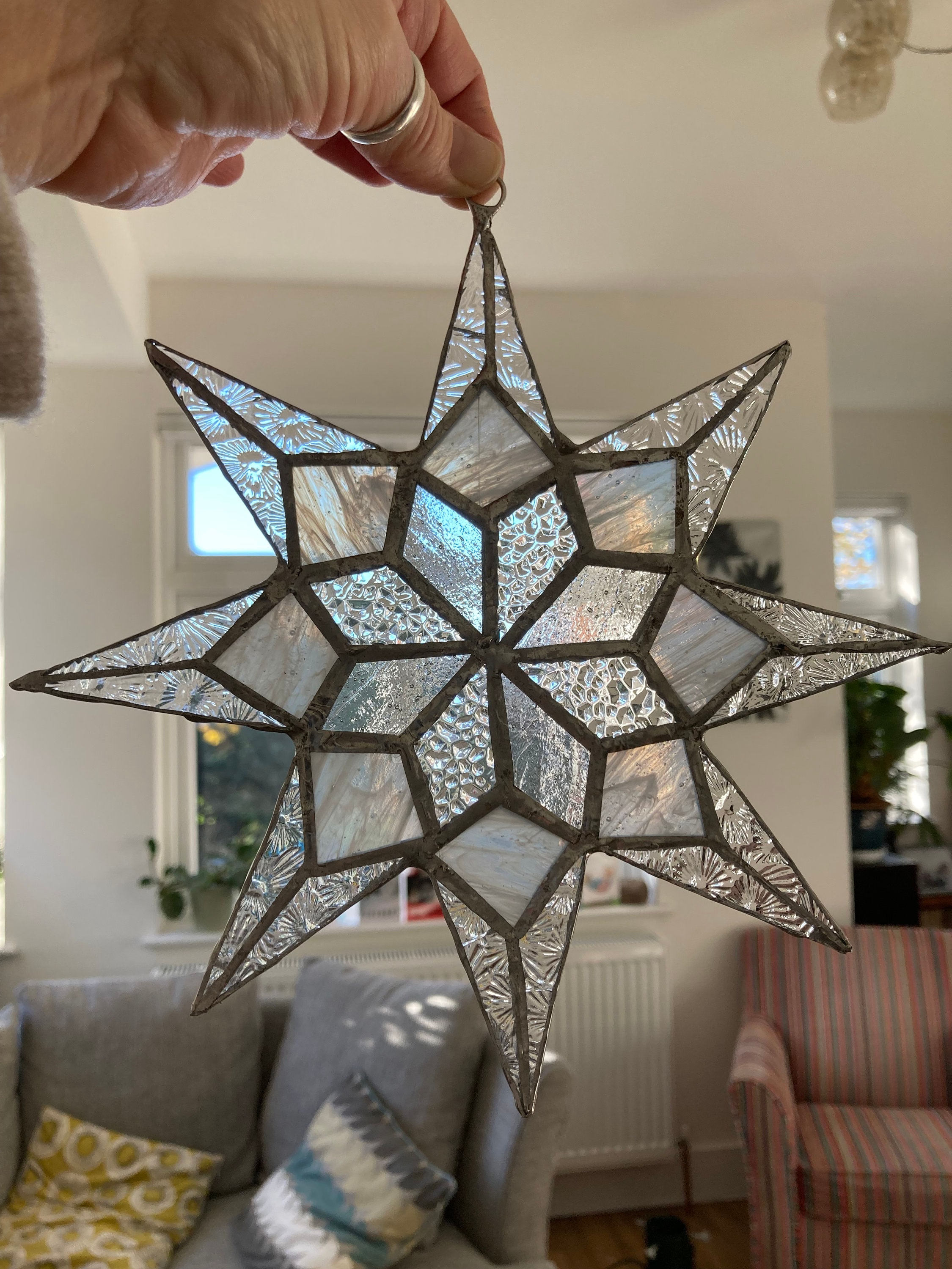 Stained Glass Snowflake - Etsy