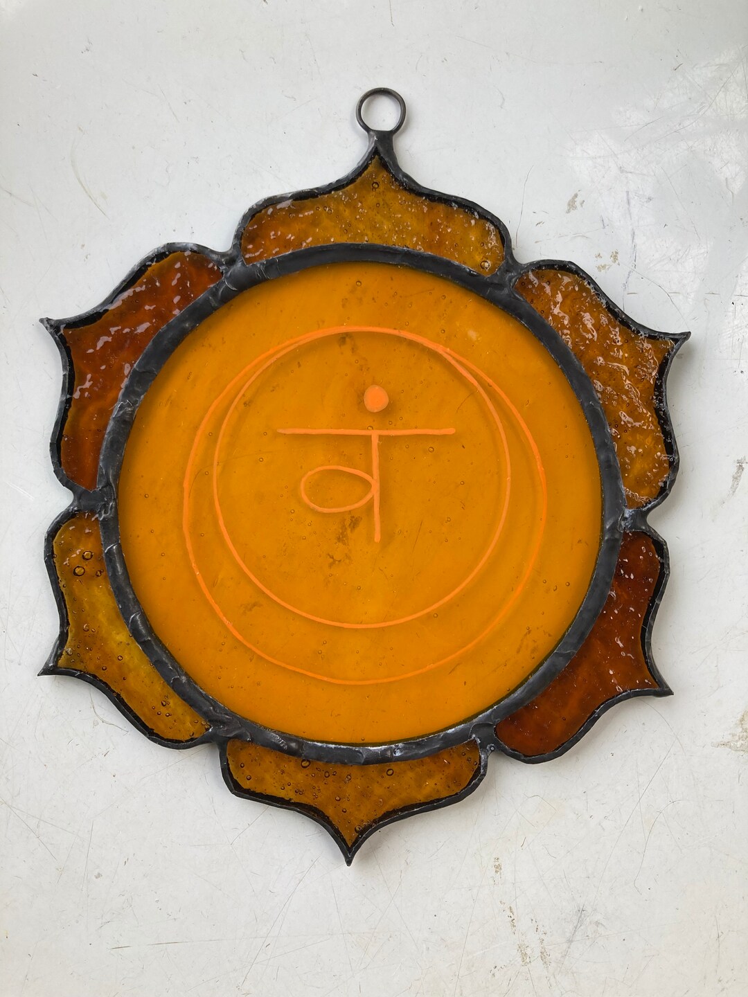 Stained Glass Sacral Orange Chakra - Etsy