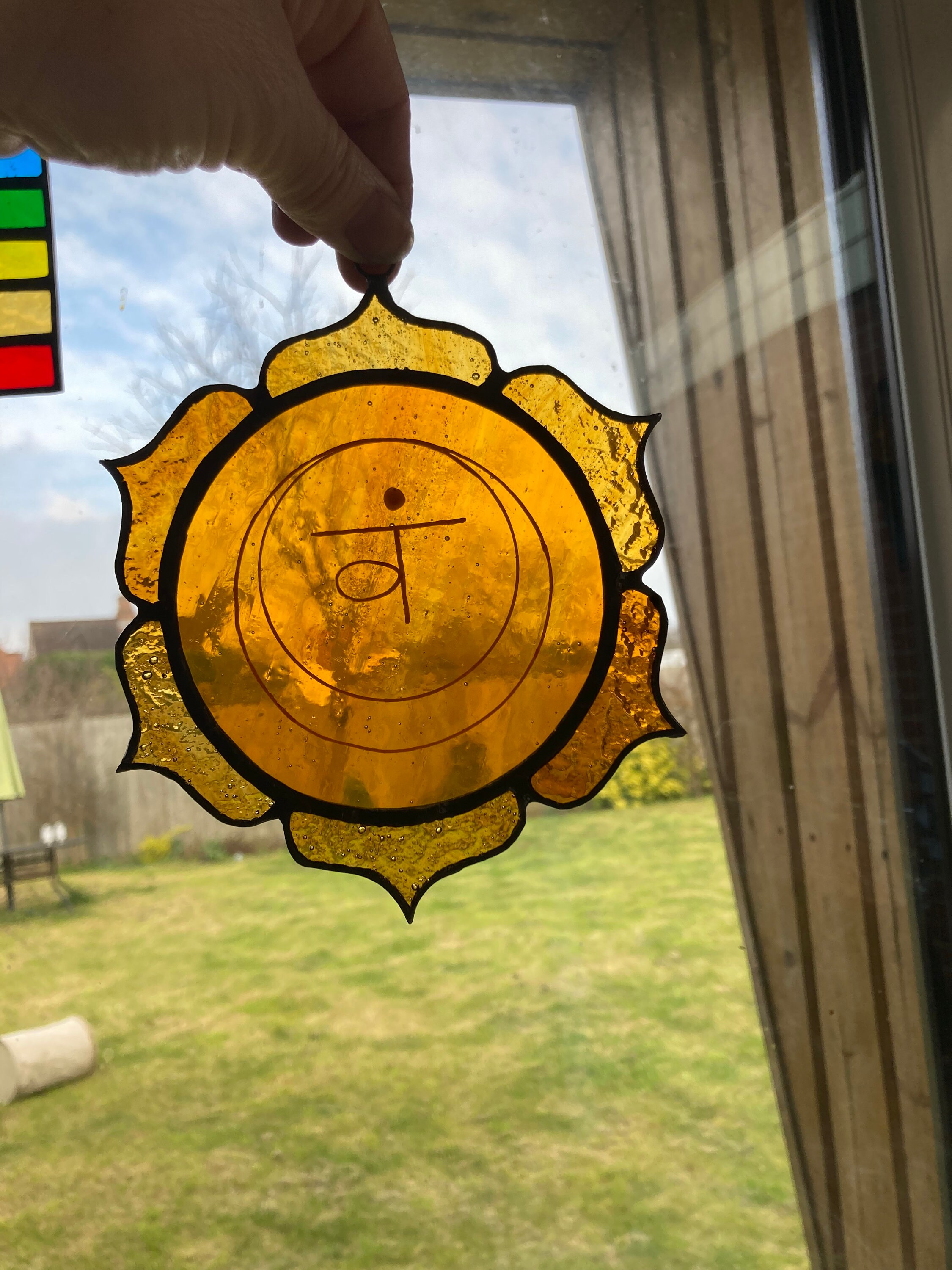 Stained Glass Sacral Orange Chakra - Etsy