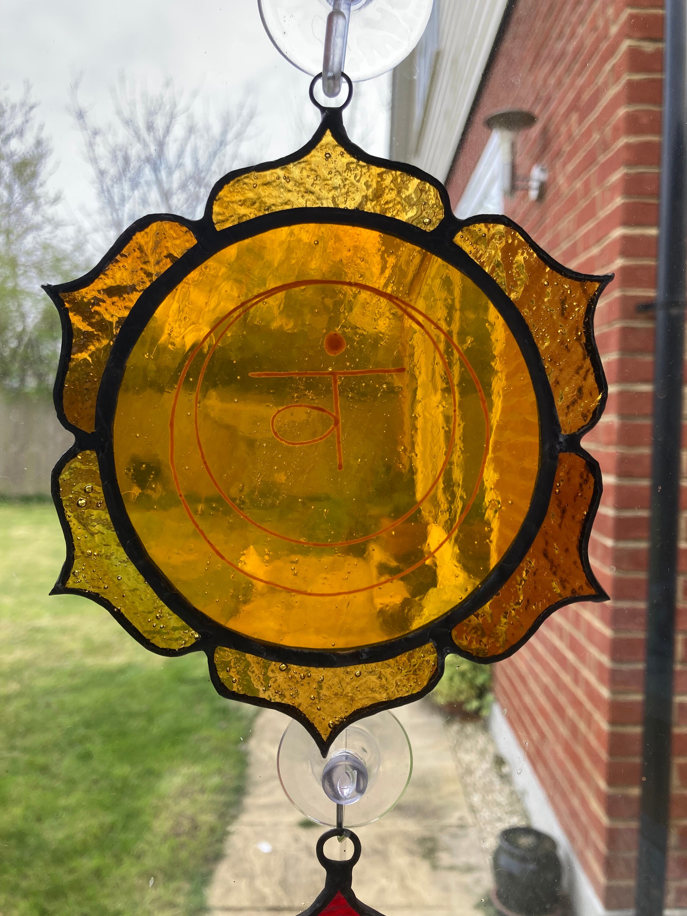Stained Glass Sacral Orange Chakra - Etsy