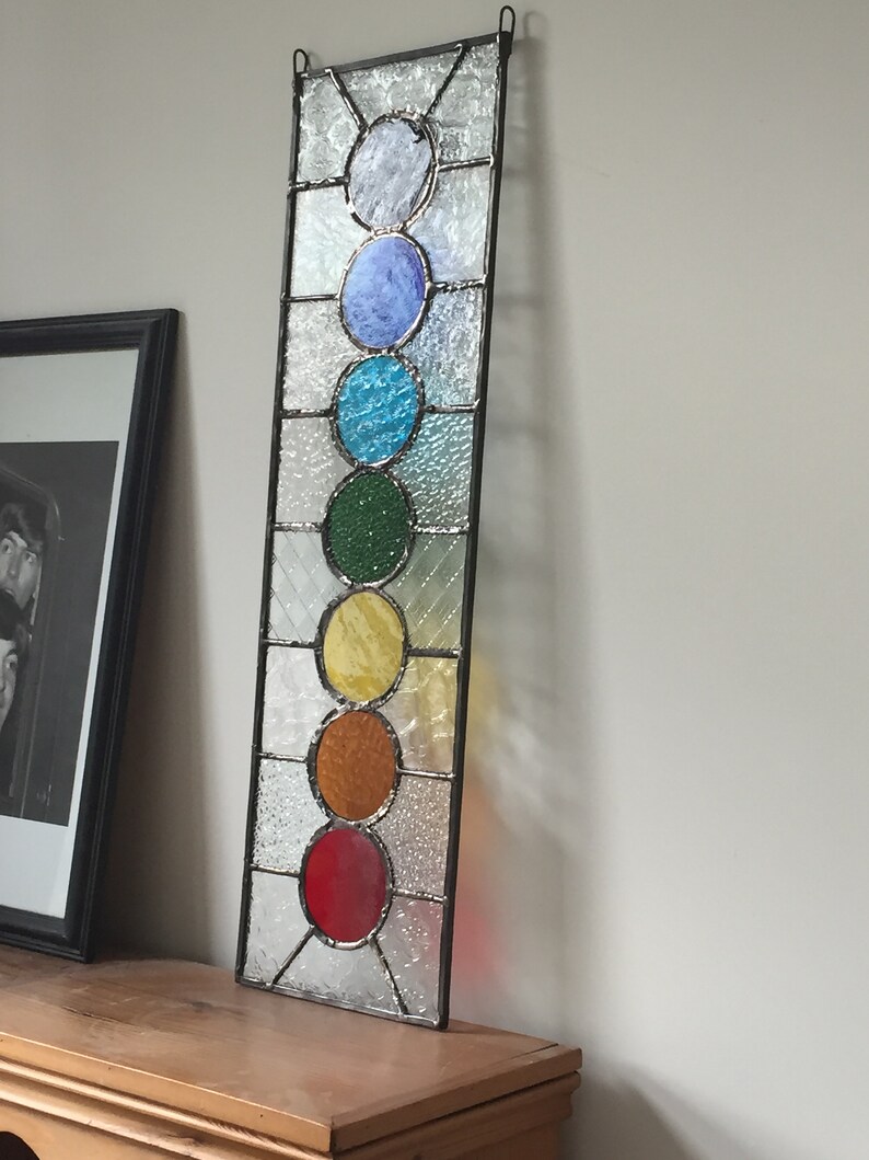 Stained Glass Chakra Panel - Etsy