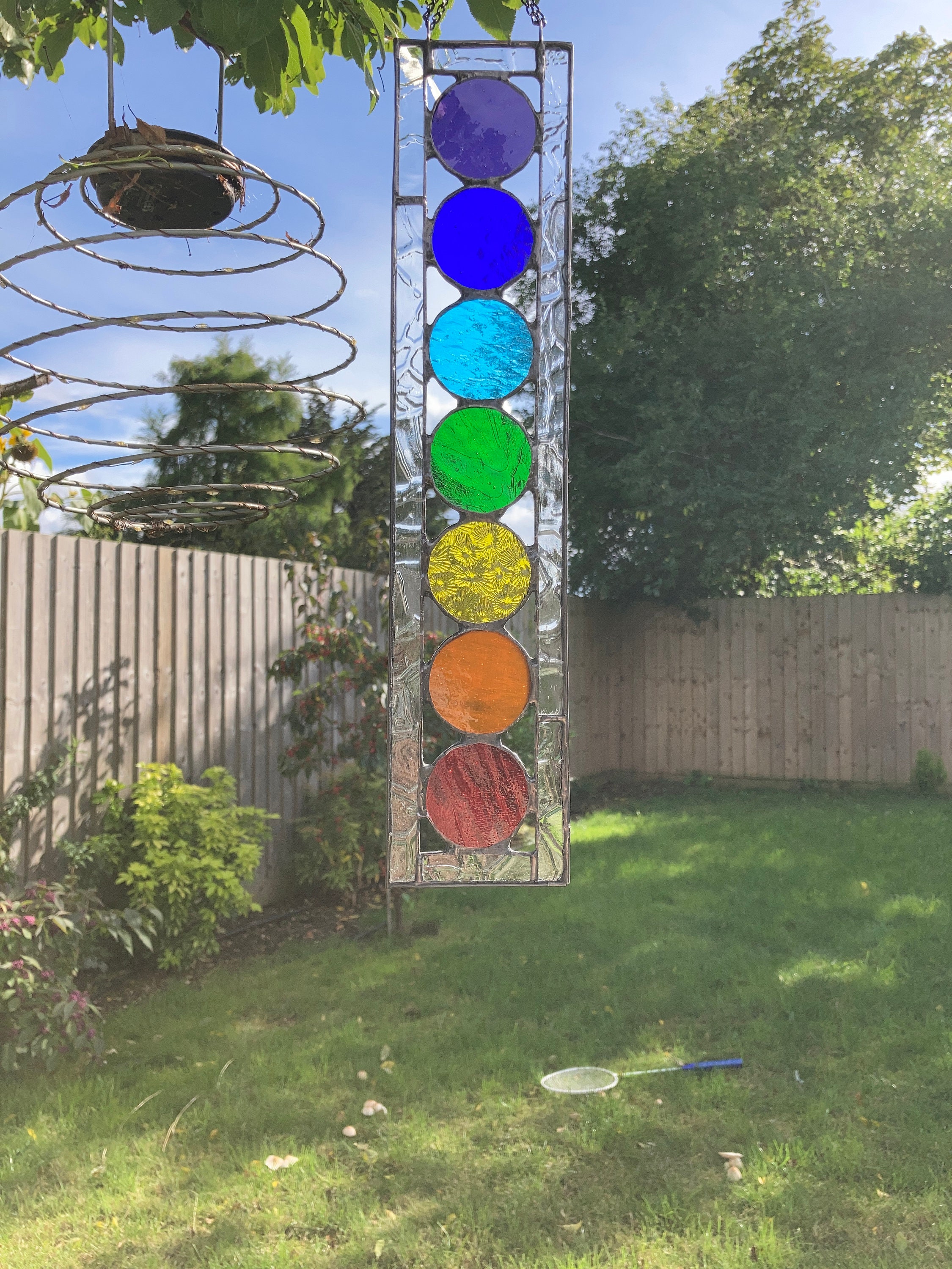 Stained Glass Mini Chakra Panel | Etsy