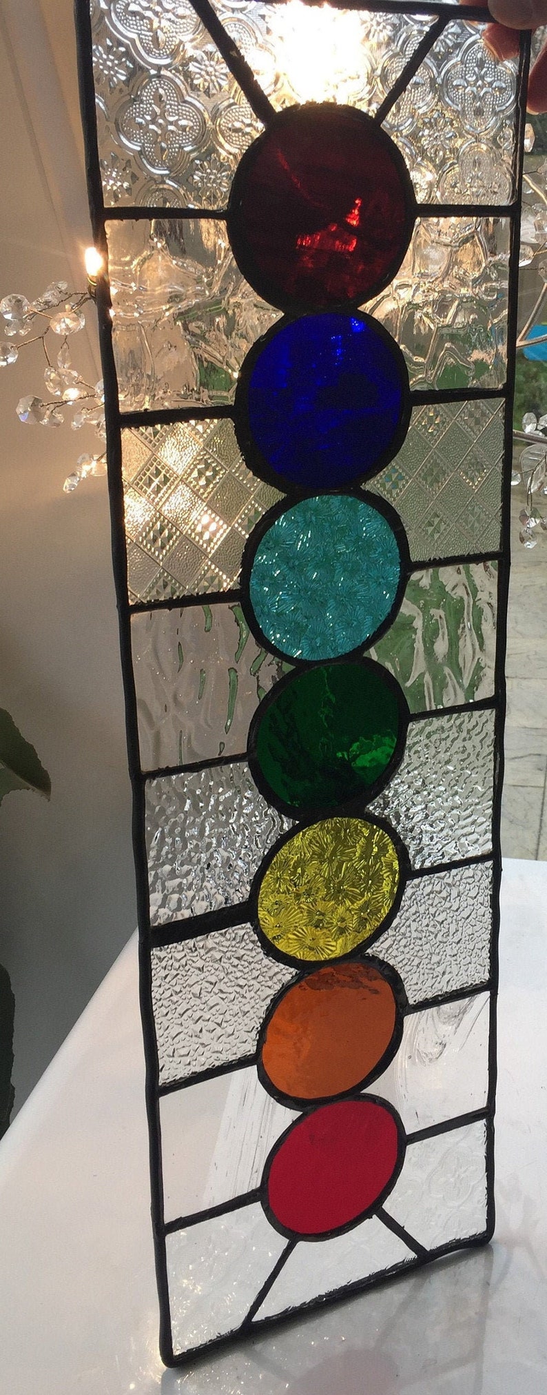 Stained Glass Chakra Panel - Etsy