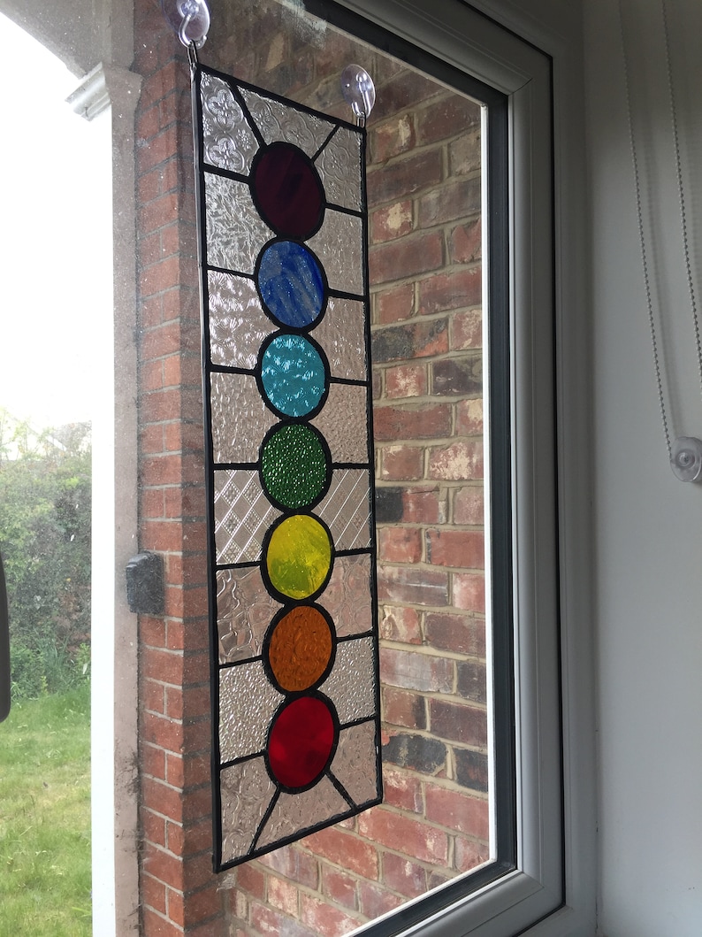Stained Glass Chakra Panel - Etsy