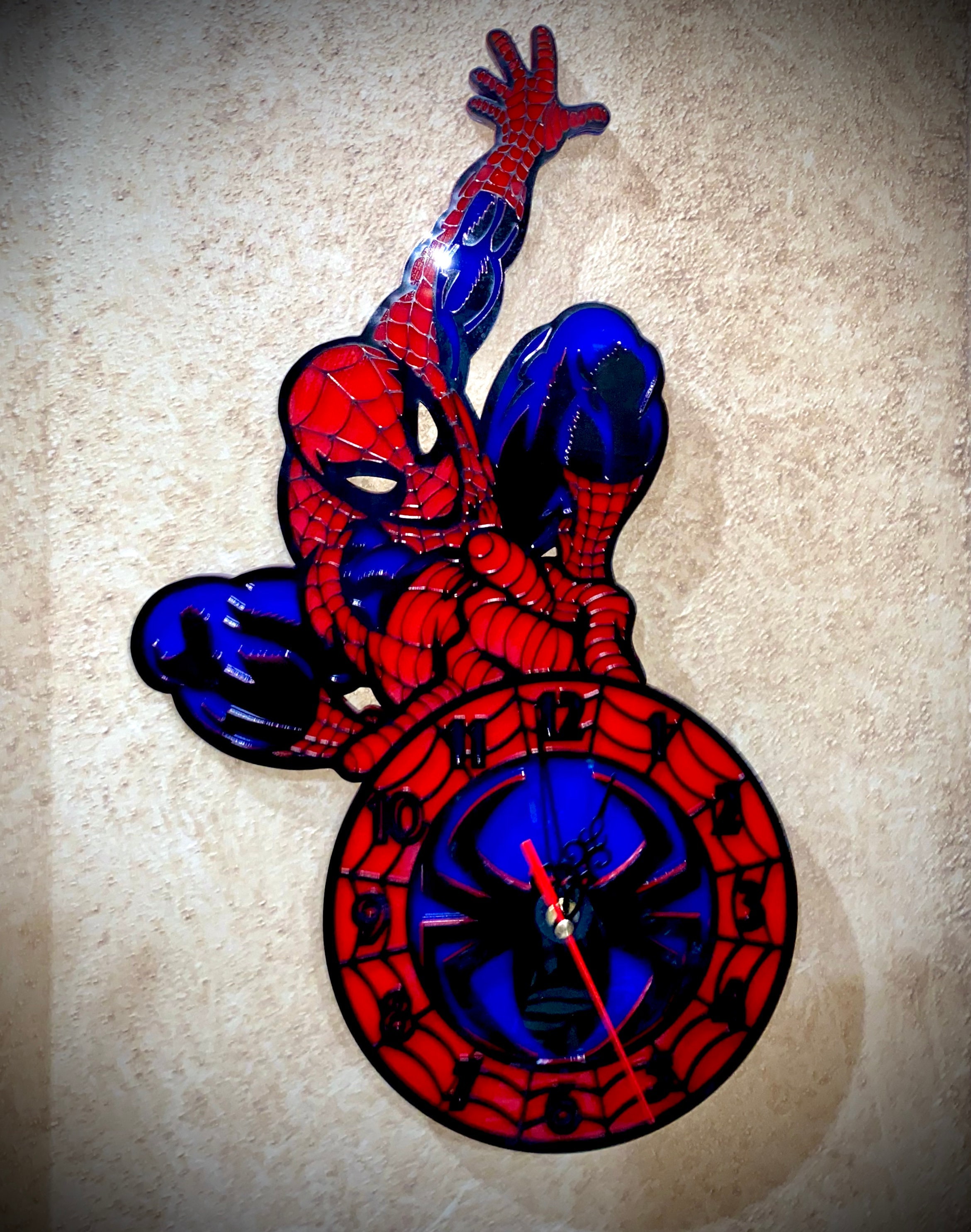 Spider-Man Clock Descarga Digital de Archivos de Diseño | Etsy
