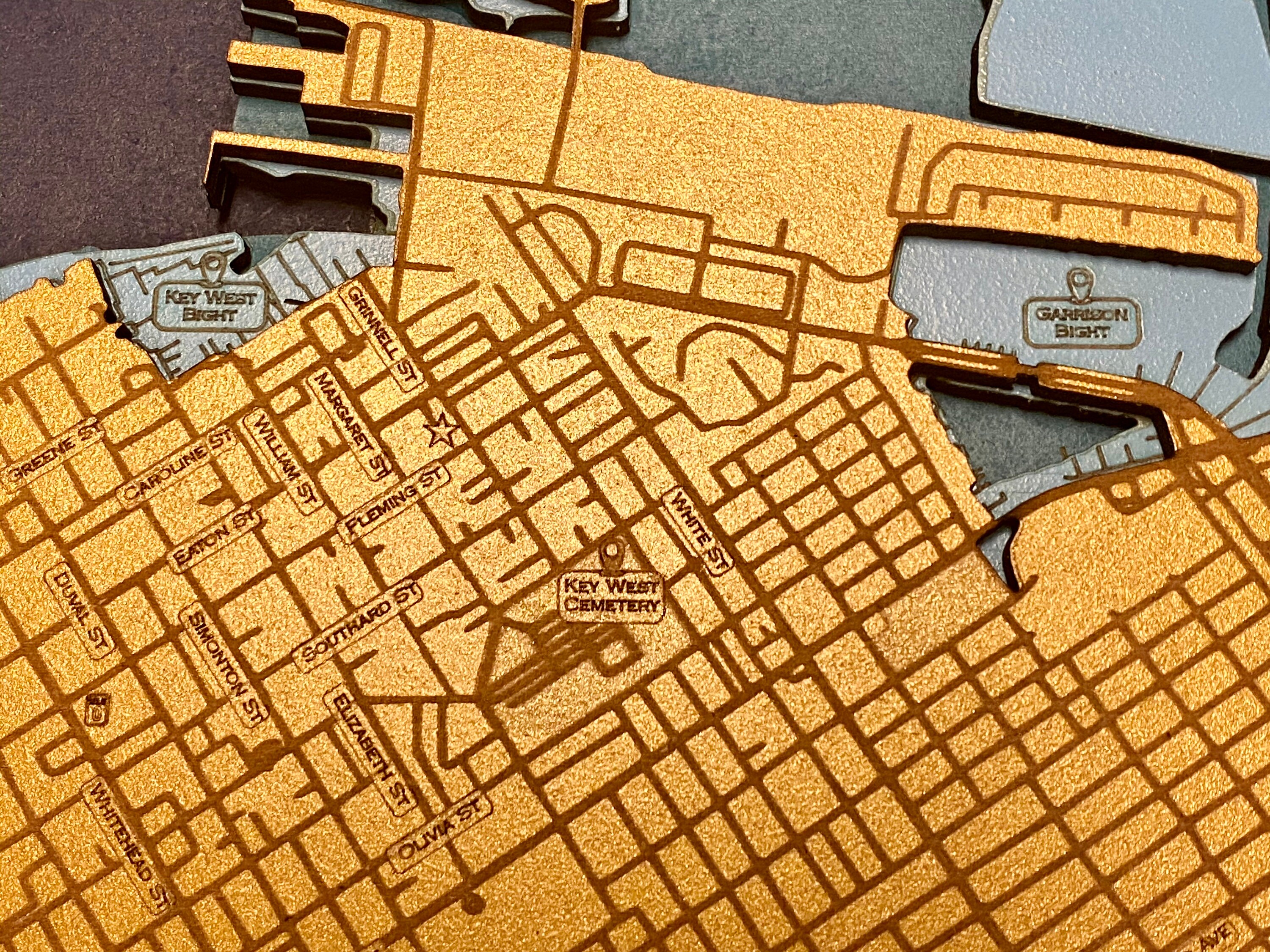 Digital File of a Multi-layered Map of Key West - Etsy