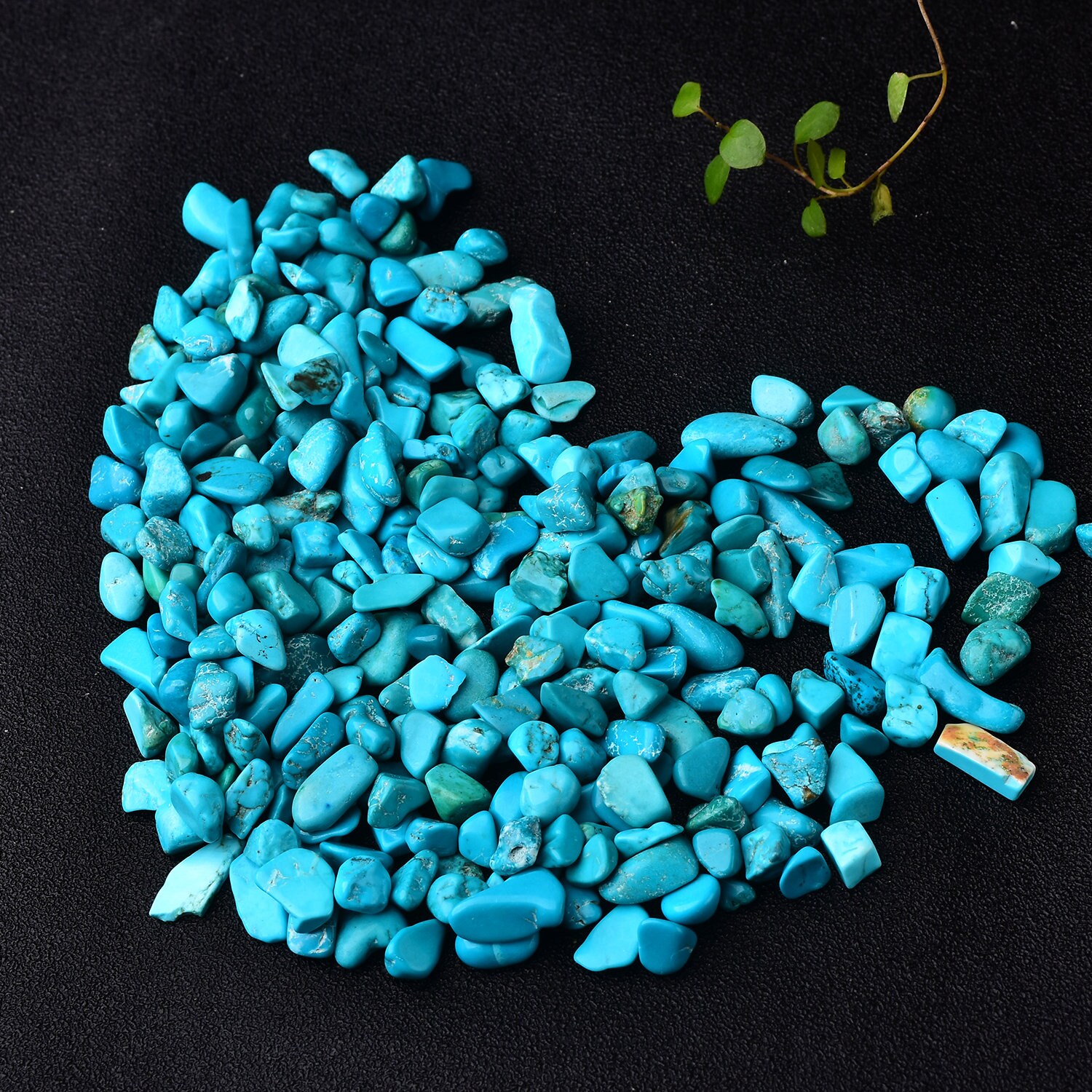 044lb Hand Polished Dyed Turquoise Tumbled Stones Reiki Etsy
