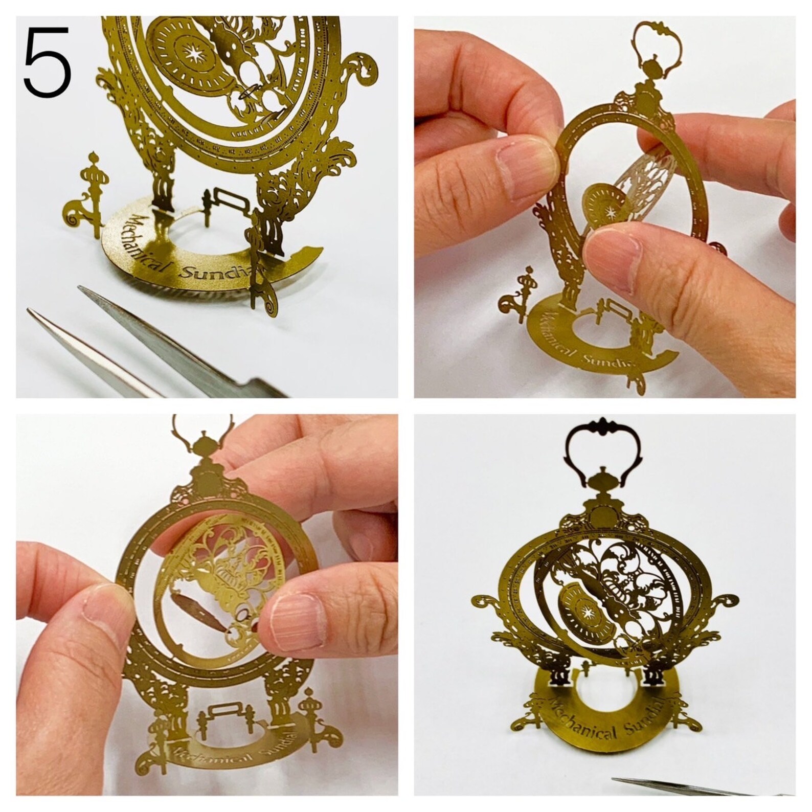 Mechanical Sundial Japanese Handmade Miniature Small Piece - Etsy