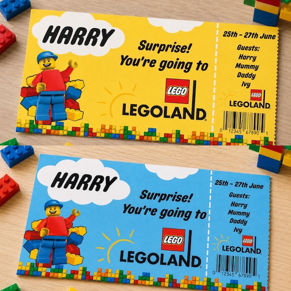Legoland Birthday Card - Etsy UK