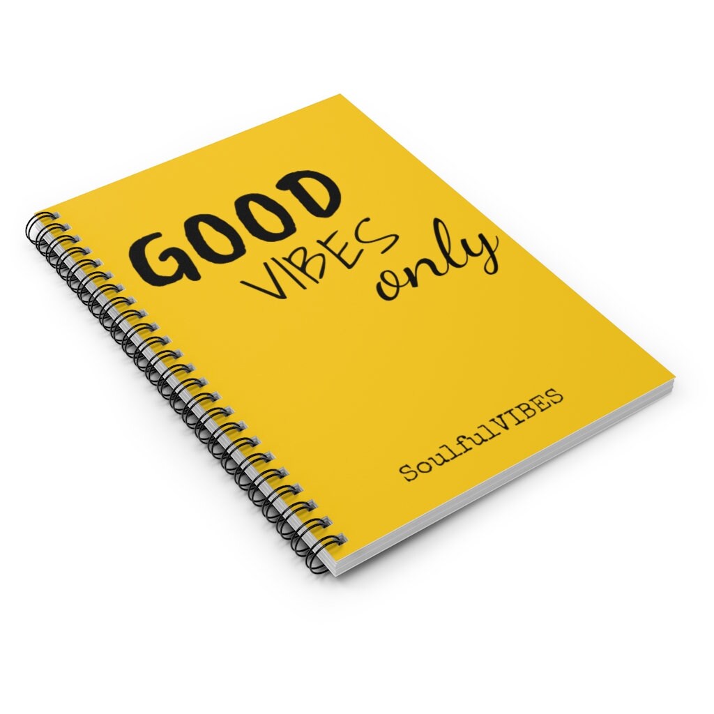 Soulfulvibes "good Vibes Only" Notebook - Etsy UK