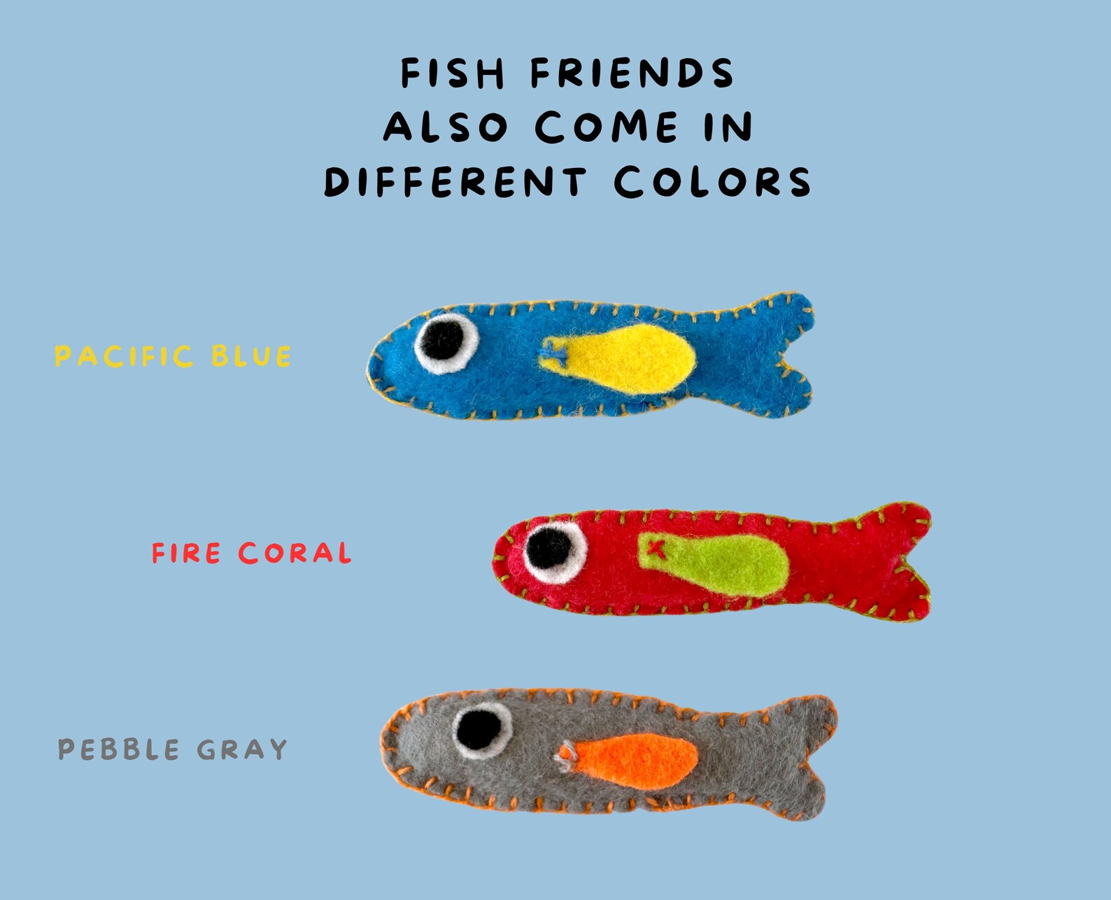 Handmade Felt Fish Keychain – Personalized Kids Party Favor - Etsy