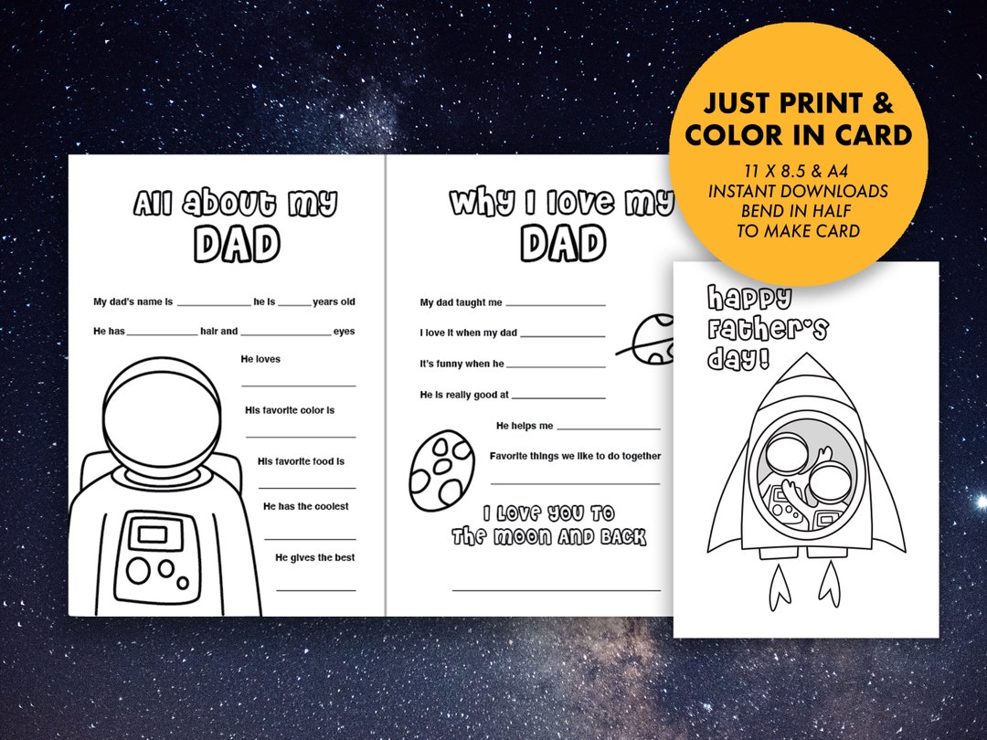 All About My Dad Printable, Fathers Day Gift From Kids Interview, Dad ...